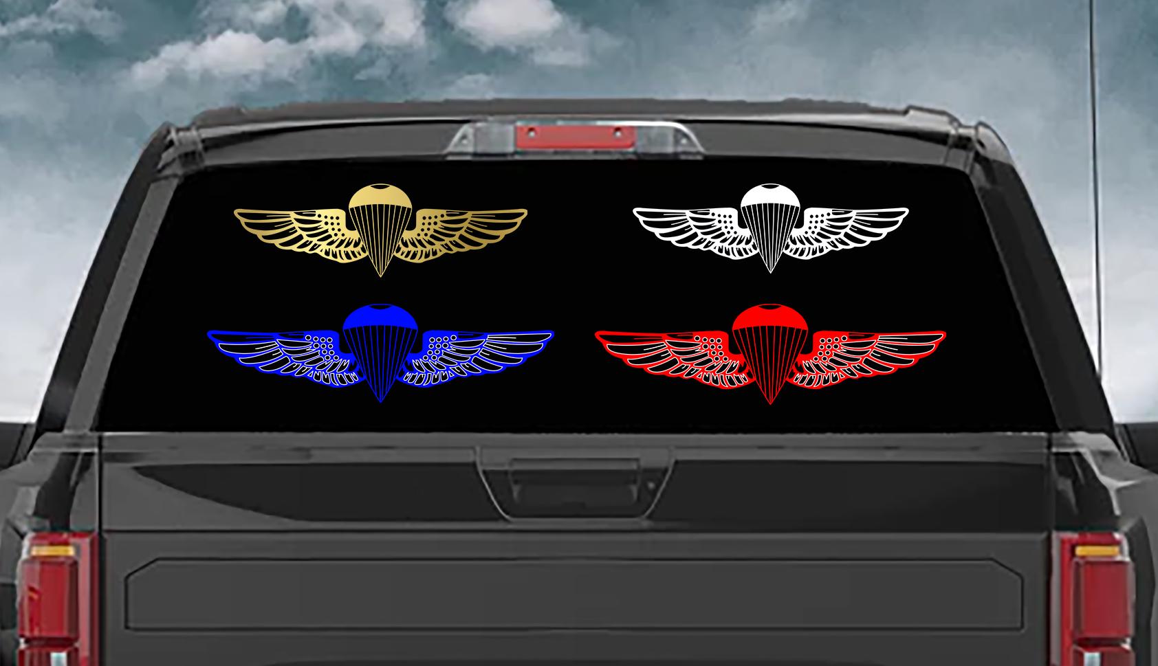 USMC Jump Wings - Navy Parachutist Insignia Logo Vinyl Sticker / Decal ...