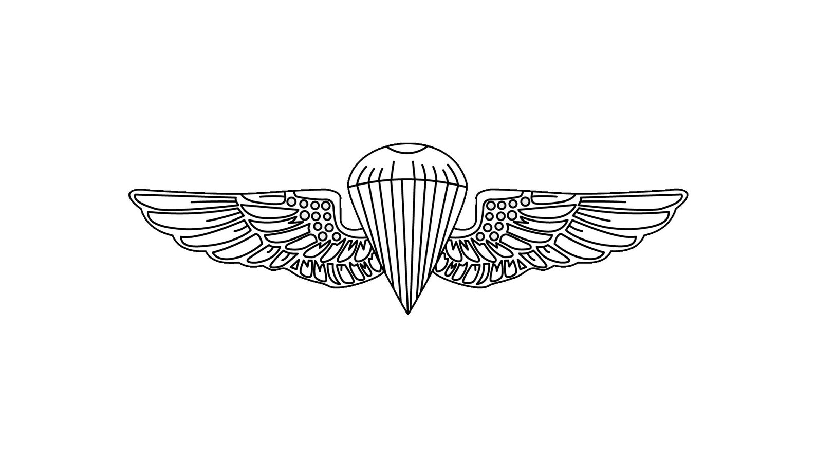 USMC Jump Wings Navy Parachutist Insignia Logo Vinyl Sticker / Decal - Etsy