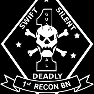 USMC 1st Recon Battalion Logo Vinyl Sticker / Decal - Etsy