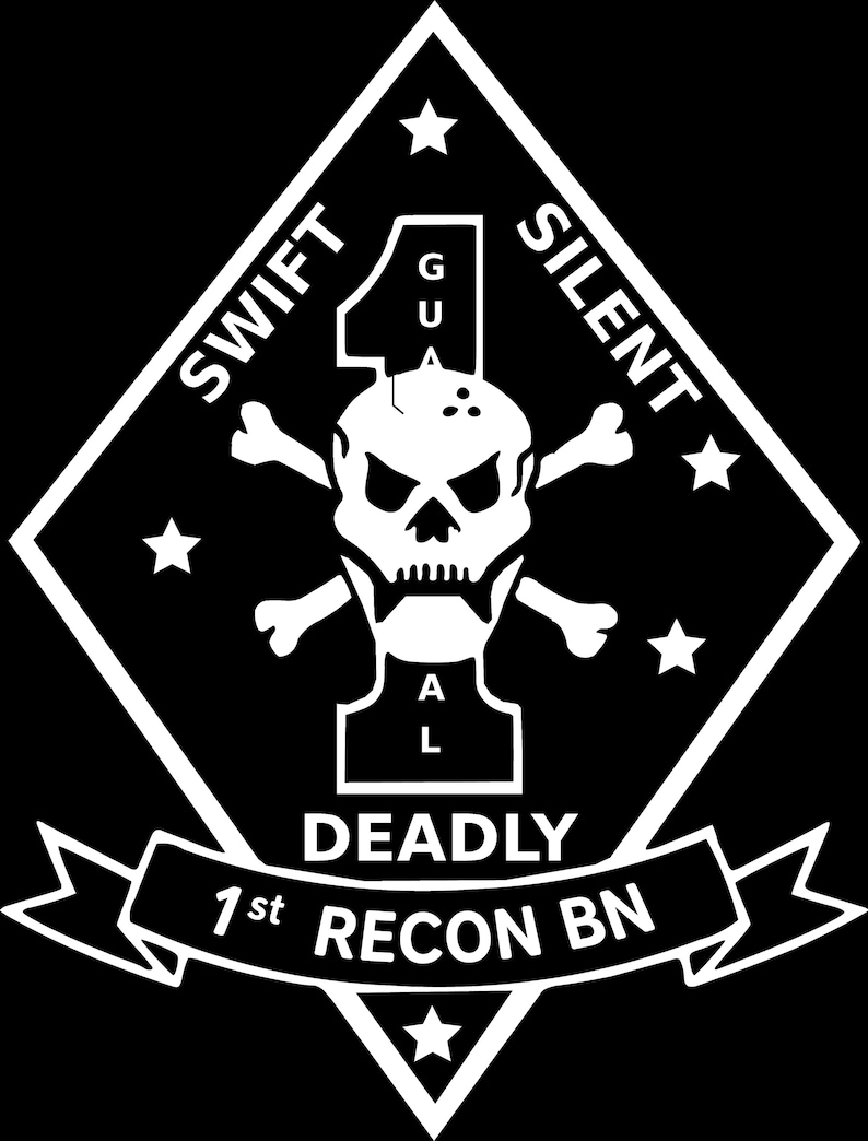 USMC 1st Recon Battalion Logo Vinyl Sticker / Decal - Etsy