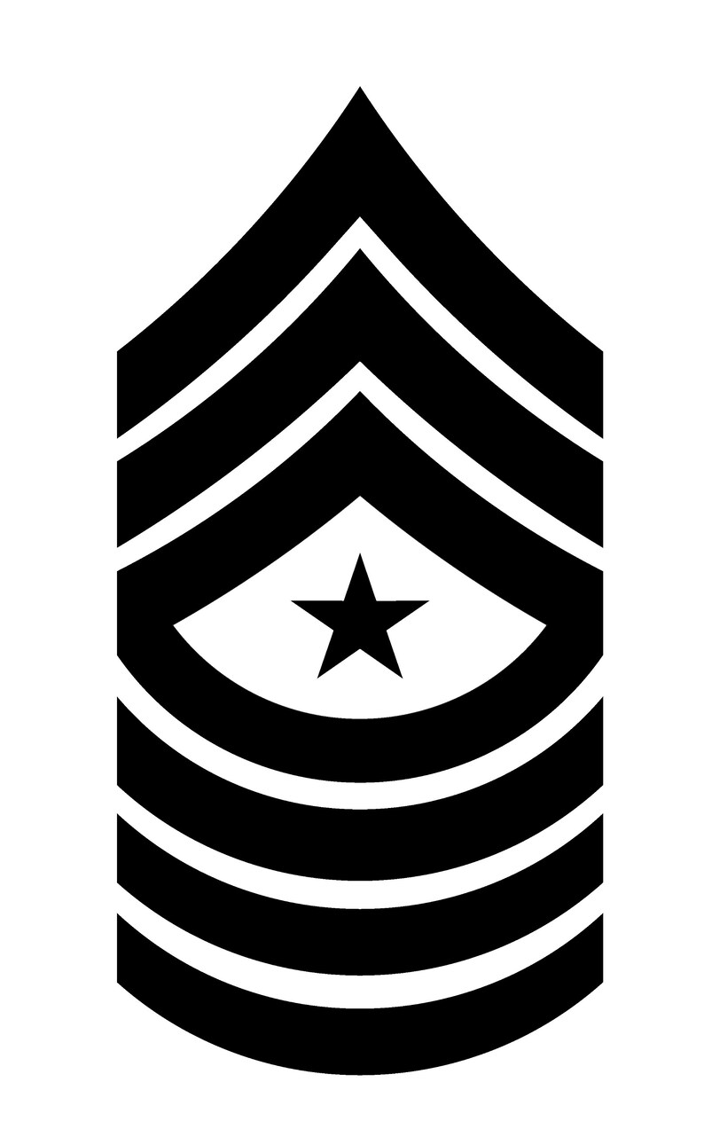 USMC Rank Insignia E8 E9 MSGT 1stsgt Mgysgt Sgtmaj Vinyl Decal/sticker ...