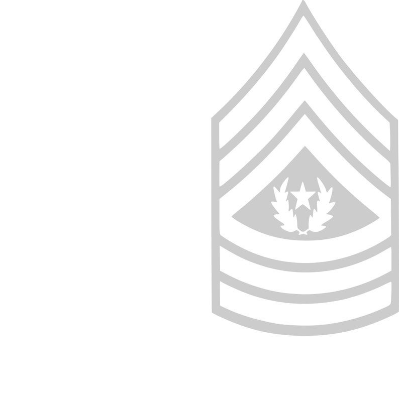 US Army Rank Insignia E6 E7 E8 E9 Logo Vinyl Sticker / - Etsy