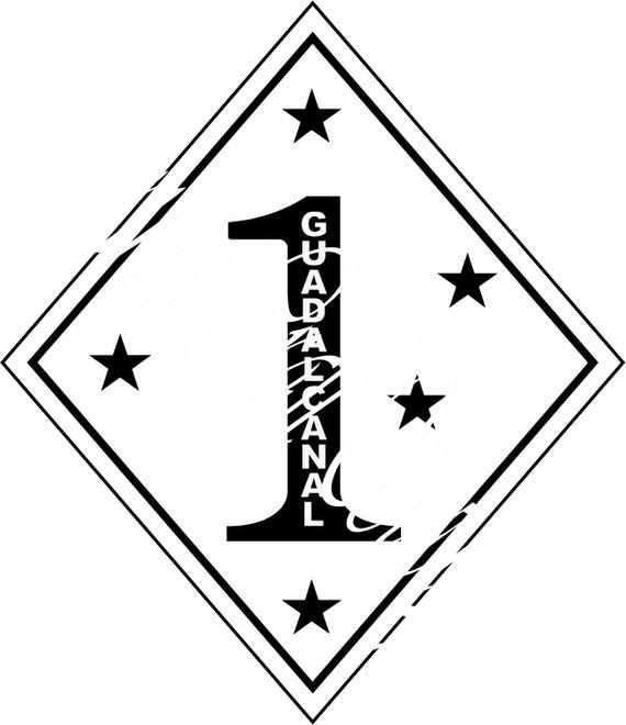 First Marine Division Logo 1st Marine Division CIVDIV USMC Bumper