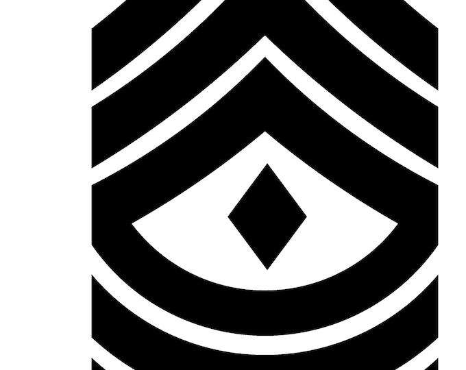 USMC Rank Insignia E8 E9 MSGT 1stsgt Mgysgt Sgtmaj Vinyl Decal/sticker ...
