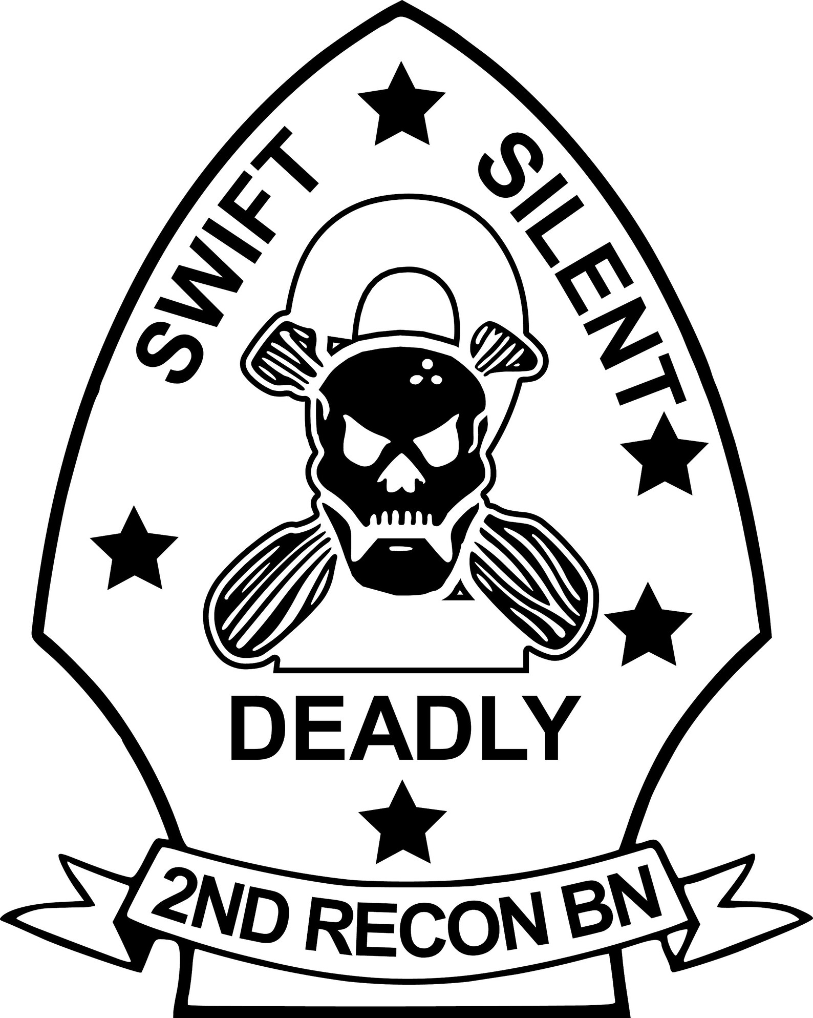 USMC 2nd Recon Battalion Logo Vinyl Sticker / Decal - Etsy