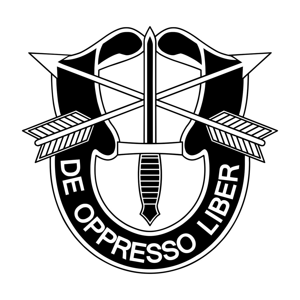 US Army Special Forces Insignia Logo Vinyl Sticker / Decal - Etsy