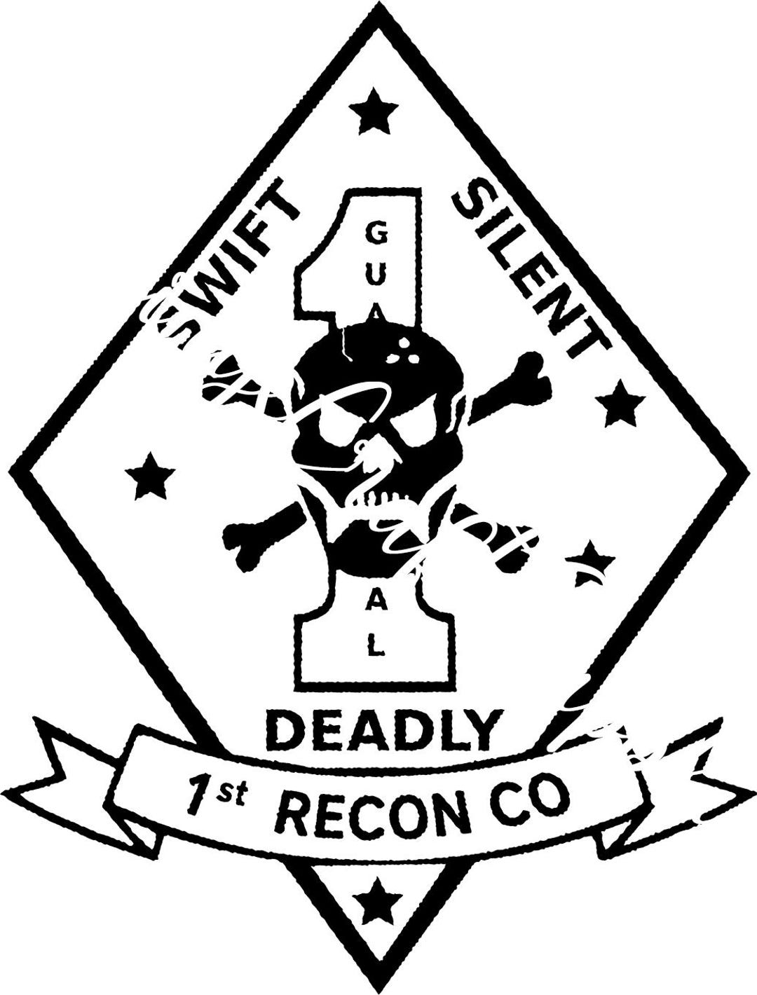 1st Recon Co USMC - 1st Reconnaissance Company Logo SVG Digital ...
