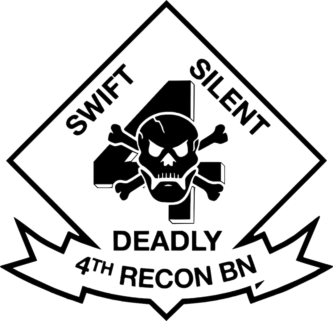 USMC 4th Recon Battalion Logo Vinyl Sticker / Decal - Etsy
