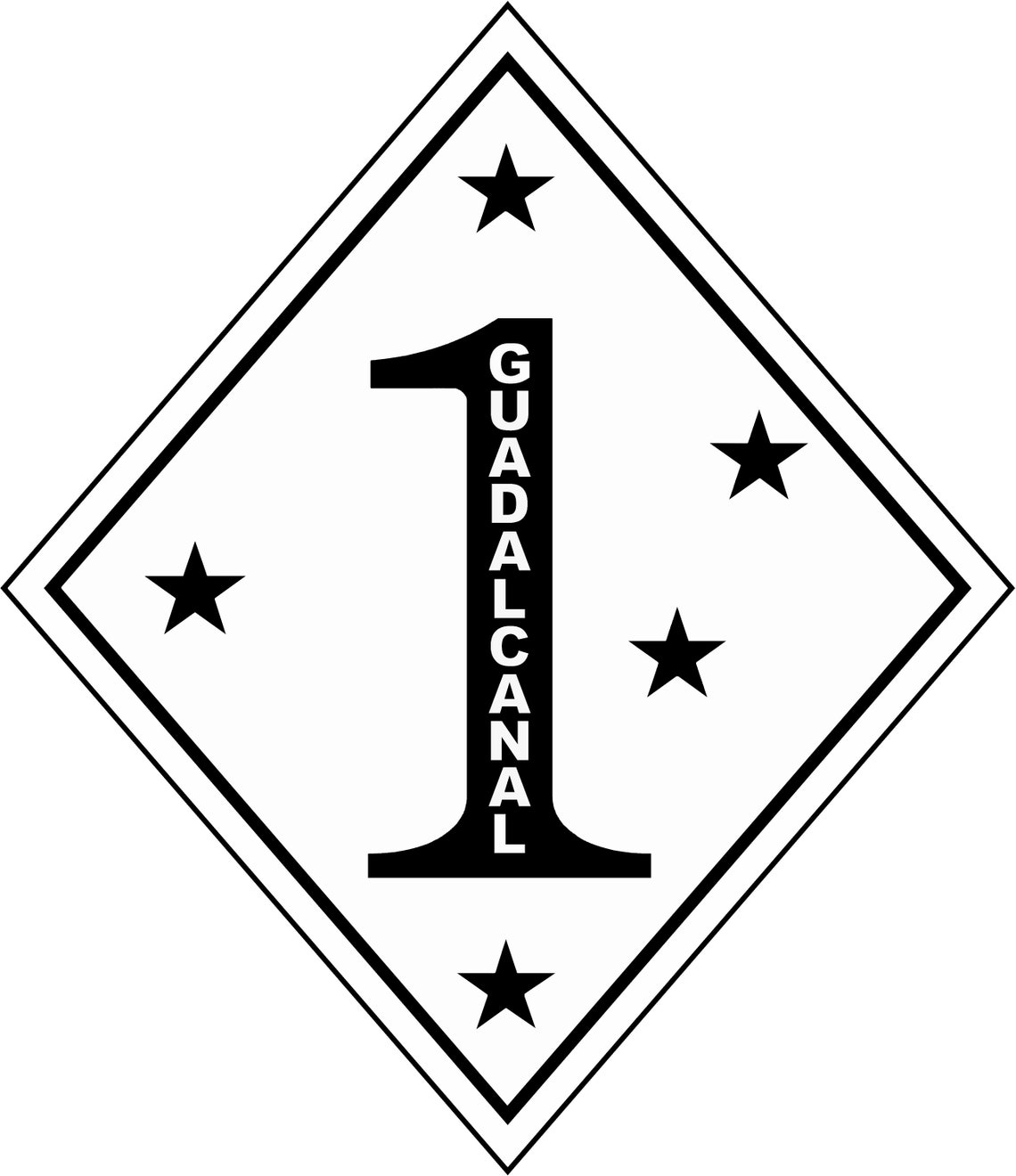 USMC 1st Marine Division Logo Vinyl Sticker / Decal - Etsy