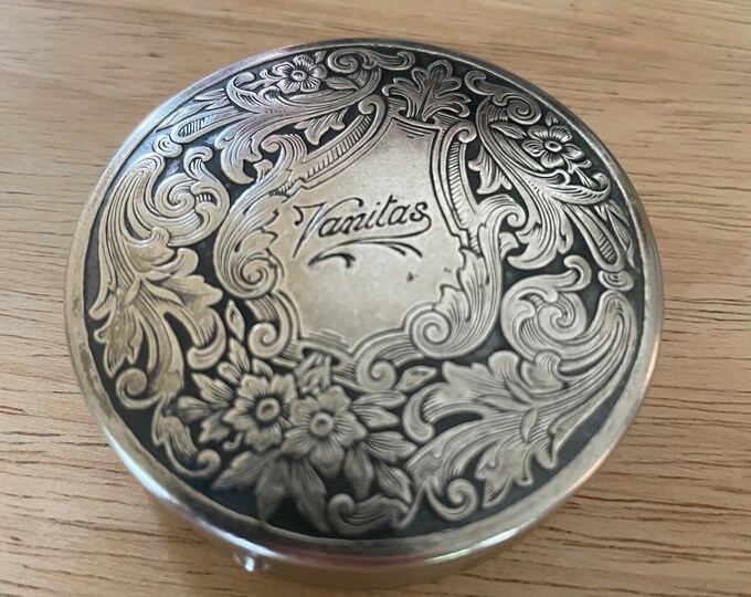 Vanitas 1930s Sterling Silver Compact - Vintage, Antique - Etsy