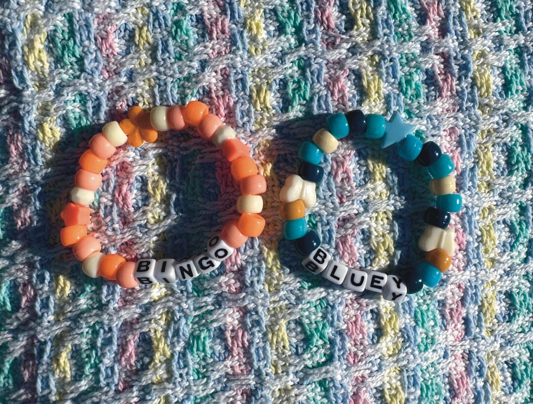 Bluey & Bingo Scene Raver Decora Kidcore Kandi Pony Bracelets - Etsy