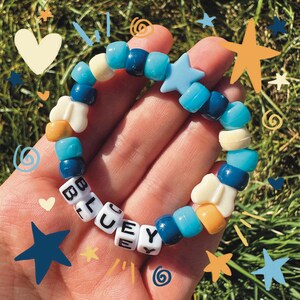 Bluey & Bingo Scene Raver Decora Kidcore Kandi Pony Bracelets - Etsy