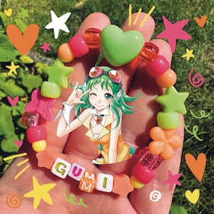 Vocaloid Kandi Pony Bracelets - Hatsune Miku, Rin & Len, Luka, Gumi ...