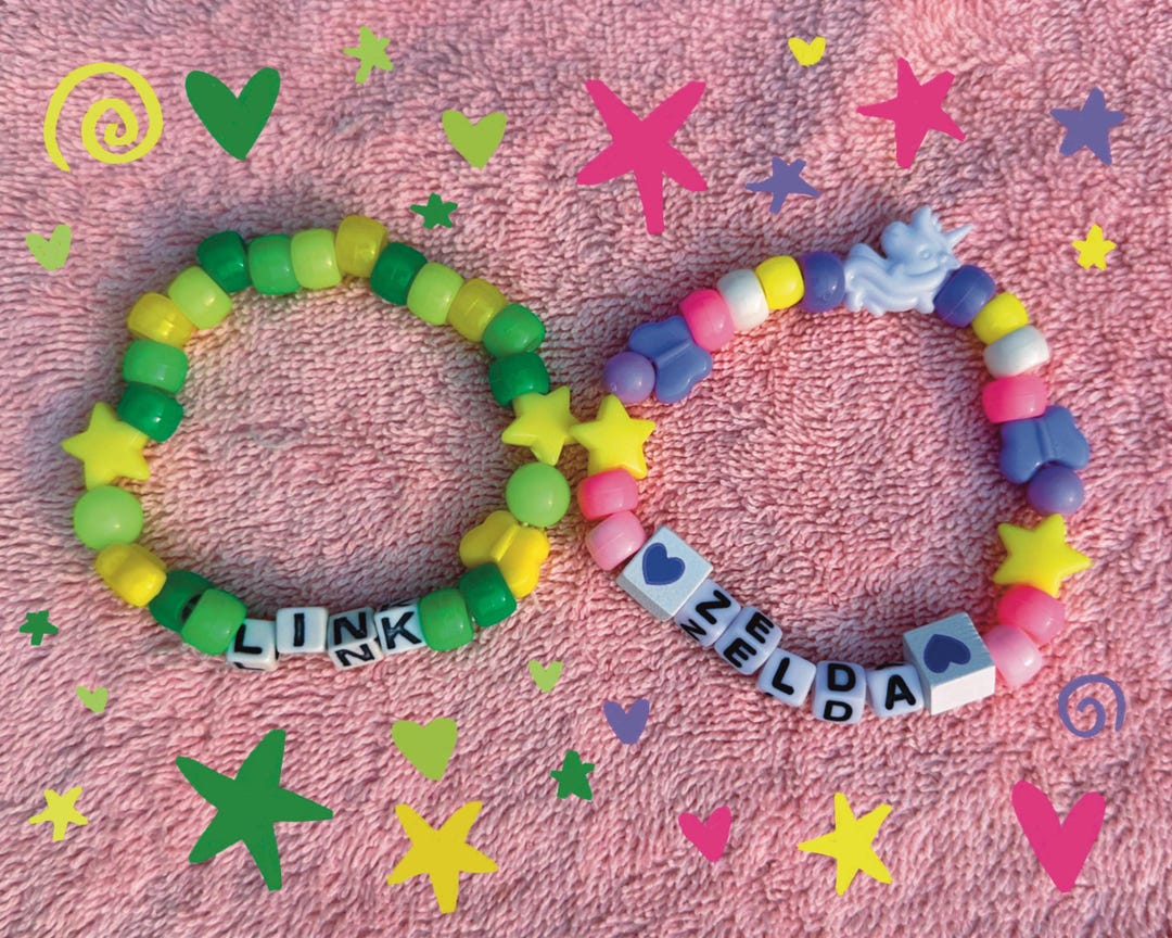 Legend of Zelda - Princess Zelda & Link Scene Raver Decora Pony Kandi ...
