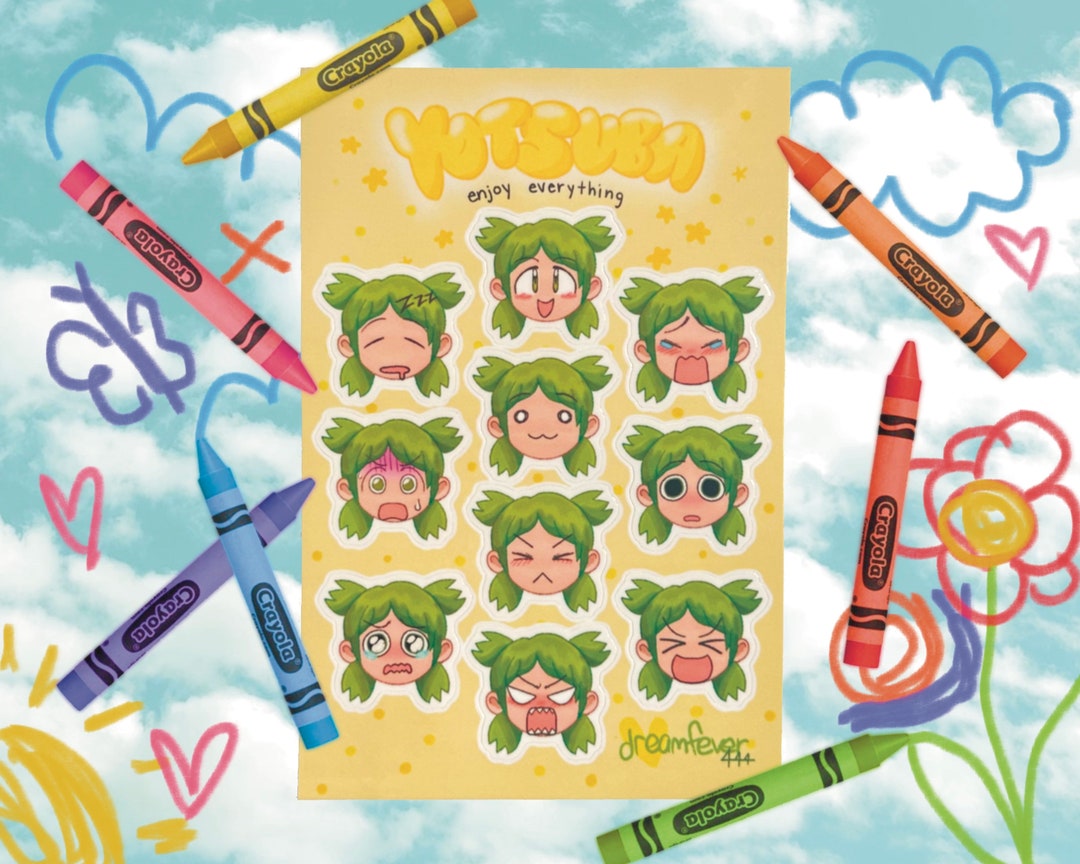 Yotsuba & 4x6 Sticker Sheet - Etsy