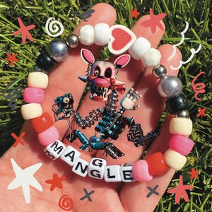 Five Nights at Freddy’s FNAF Kandi Pony Bracelet Singles - Freddy, Foxy ...