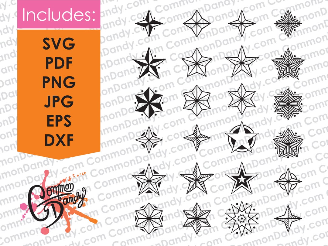 Vector Stars, Star SVG, Star Cut File - Etsy
