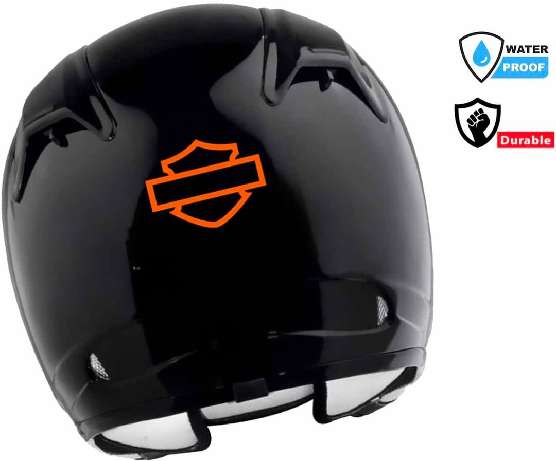 2x Motorcycle Bar and Shield Design Vinyl Decal Sticker, Bar & Shield ...