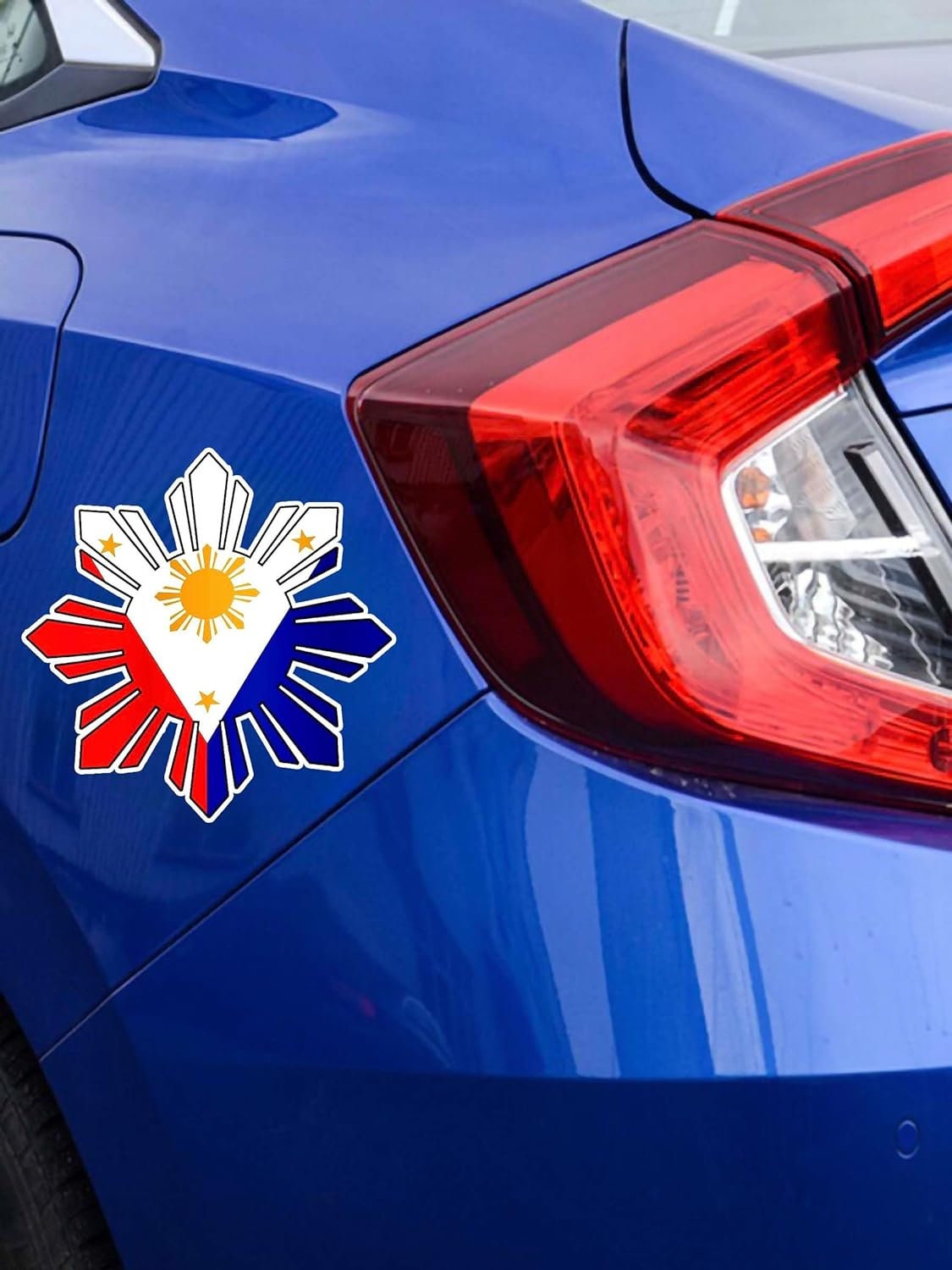 Philippine Sun Star Flag Vinyl Decal Sticker, Philippine Stickers ...
