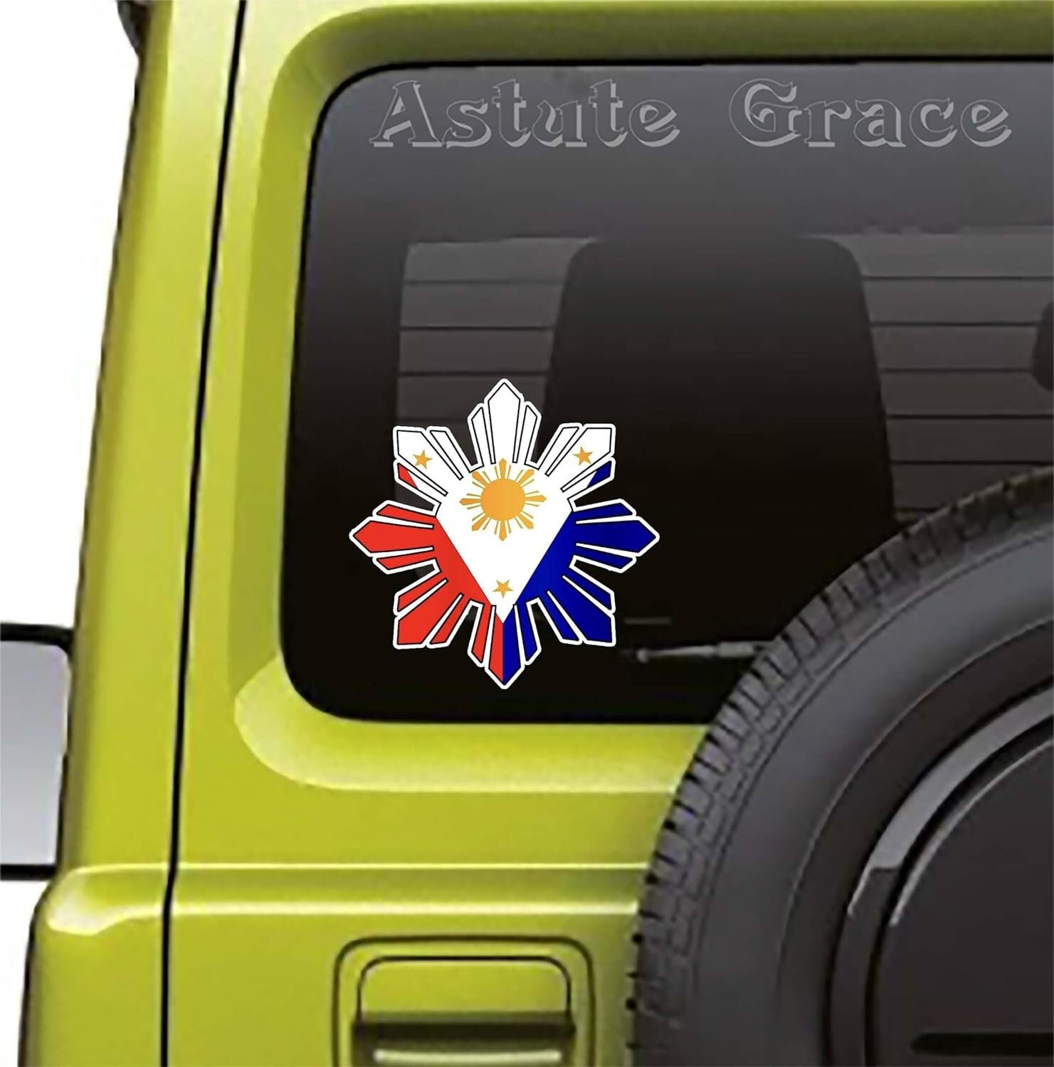 Philippine Sun Star Flag Vinyl Decal Sticker, Philippine Stickers ...