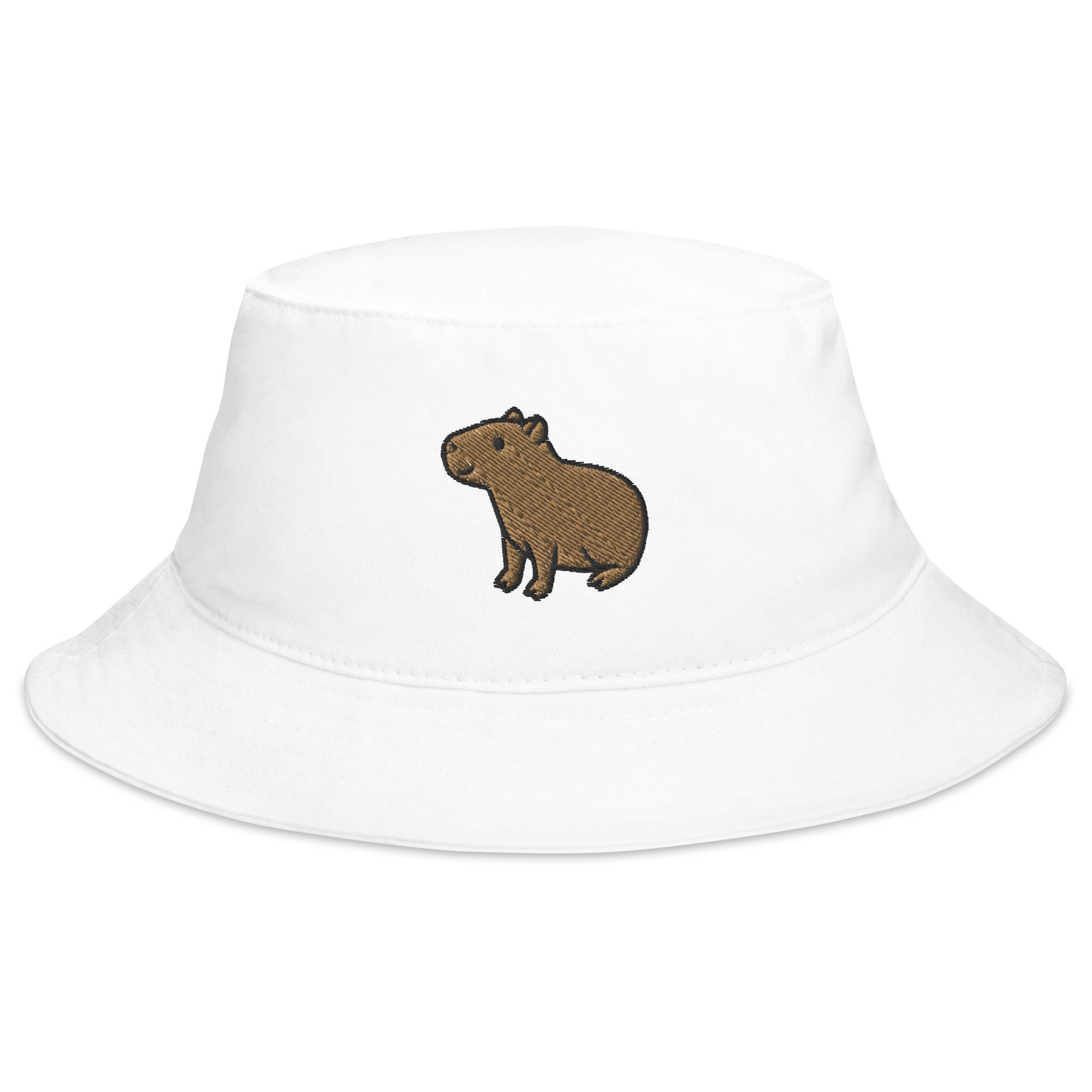 Capybara Bucket Hat, Embroidered Bucket Hat, Cute Animal Sun Hat, Cute ...