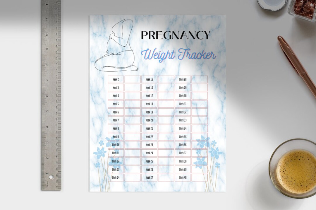 Blue Marble Pregnancy Weight Tracker - Etsy