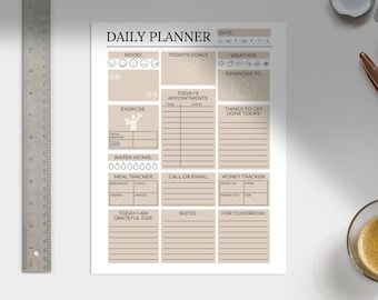 Greenery Daily Planner - ADHD and Neurodivergent Friendly! - Etsy