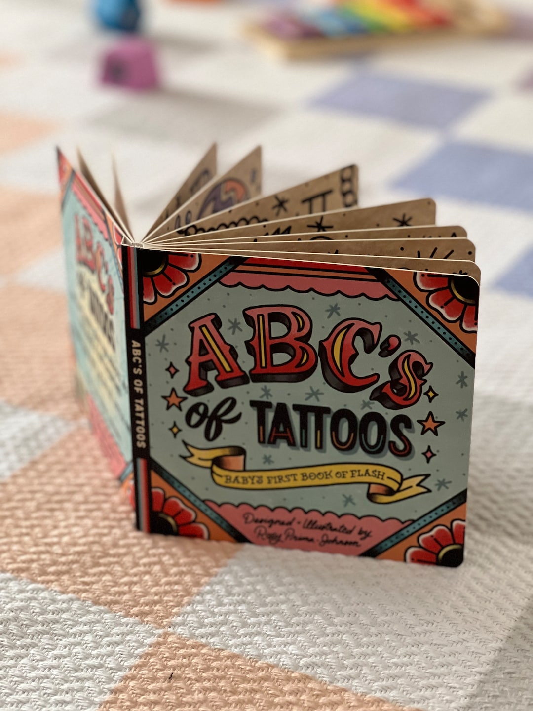 Abc's of Tattoos Baby Board Book - Cute Kids Gift - Hardcover - Edgy ...