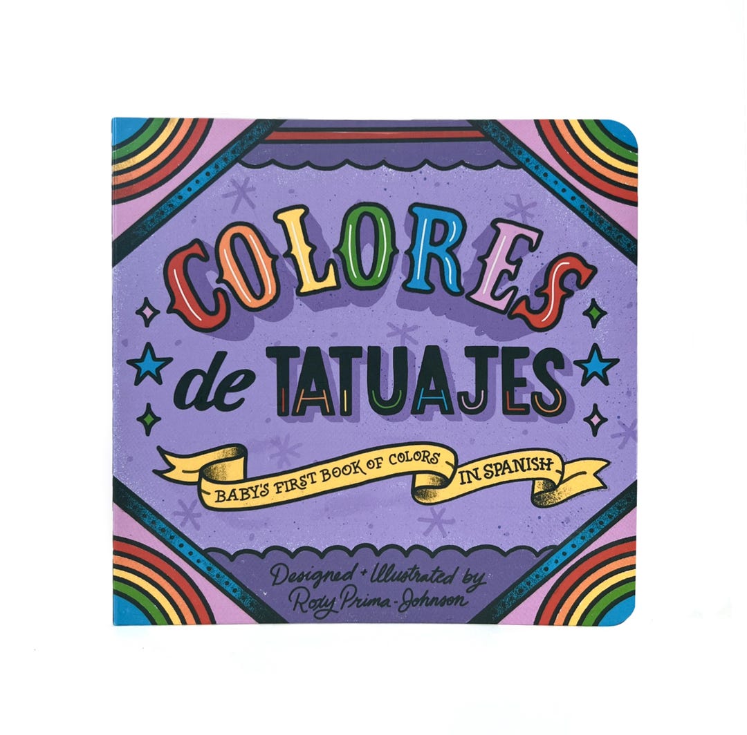 Colores De Tatuajes - Colors of Tattoos Board Book in Spanish - Etsy