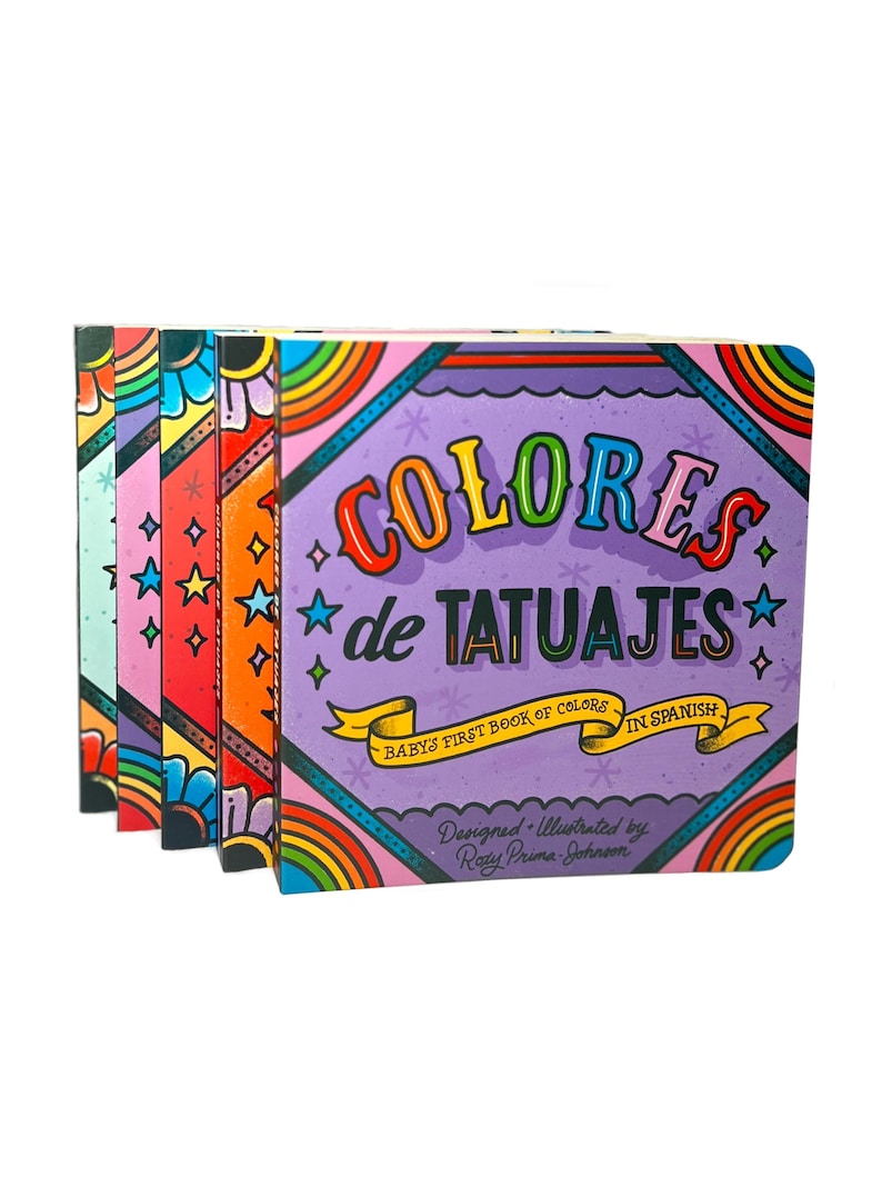 Tattoo Board Book 5 Book Set in English and Spanish - Etsy UK