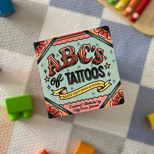 Abc's of Tattoos Baby Board Book - Cute Kids Gift - Hardcover - Edgy ...