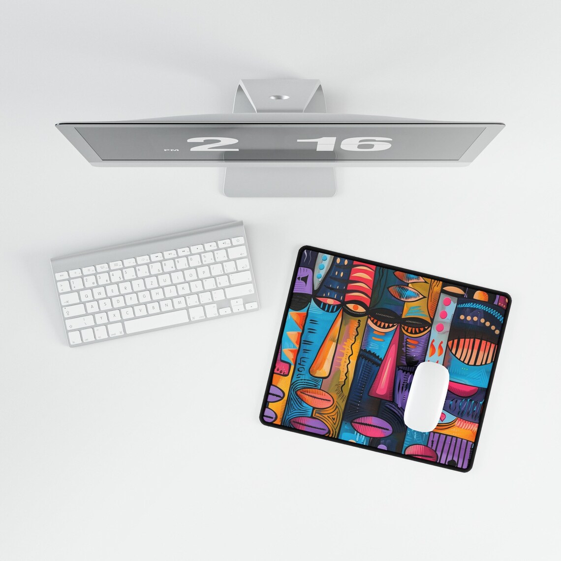 Boho Afro Desk Mat Tribal Pattern Detailed Design Ideal Cute Office ...