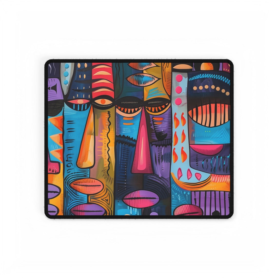 Boho Afro Desk Mat Tribal Pattern Detailed Design Ideal Cute Office ...