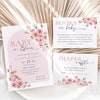 Hot Pink Floral Bridal Shower Welcome Sign Template, Hot Pink and Blush ...
