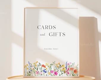 Colorful Floral Bridal Shower Games Bundle Template, Wildflower Bridal ...