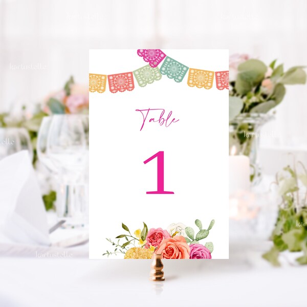 Mexican Table Numbers - Etsy