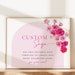 Hot Pink Floral Custom Sign Template, Hot Pink and Blush Wedding Signs ...
