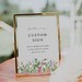 Colorful Floral Custom Sign Template, Wildflower Wedding Sign, Spring ...