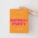 Orange Pink Birthday Welcome Sign Template, Bold Colorful Playful ...