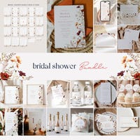 Fall Bridal Shower Games Bundle, Printable Fall in Love Bridal Shower ...
