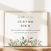 Colorful Floral Custom Sign Template, Wildflower Wedding Sign, Spring ...