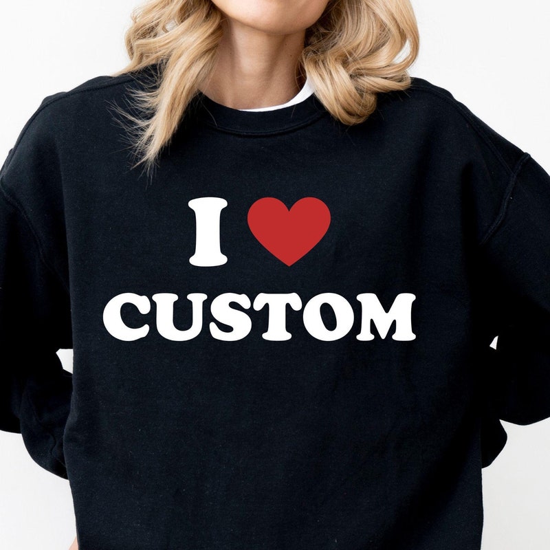 Custom I Heart Shirt - Etsy