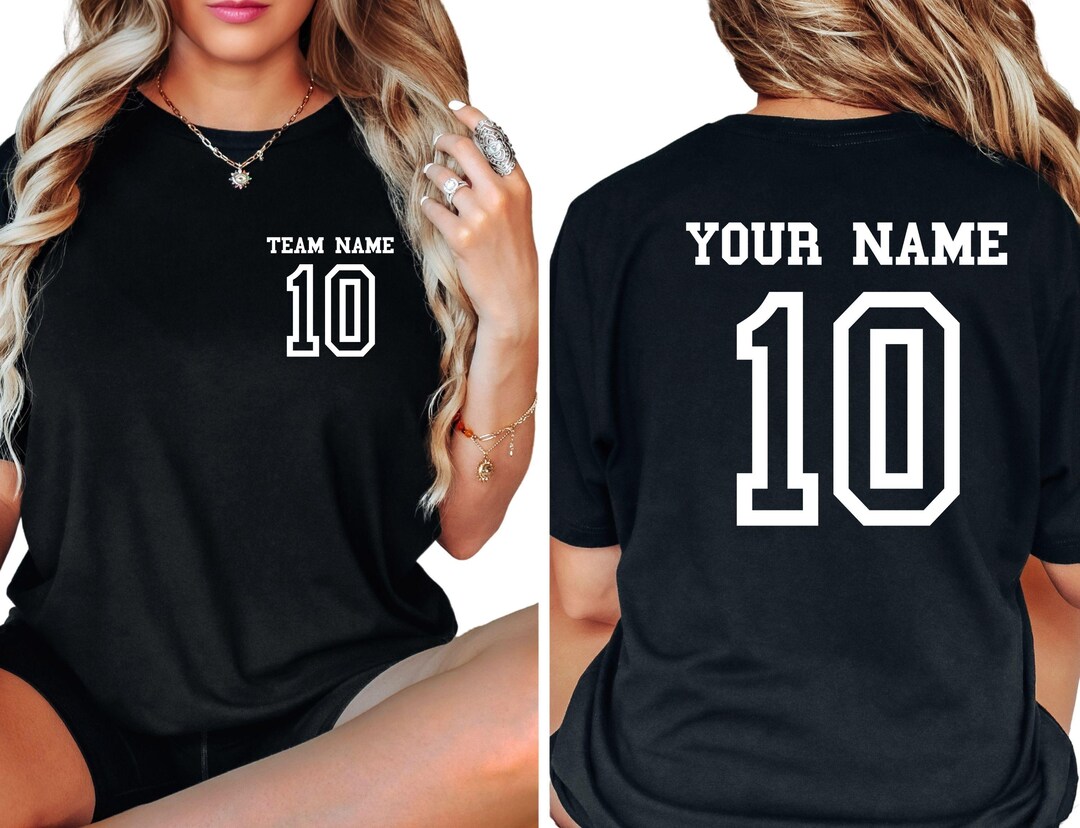 Custom Your Team Your Name & Number Shirts, Personalized Sports T-shirt ...