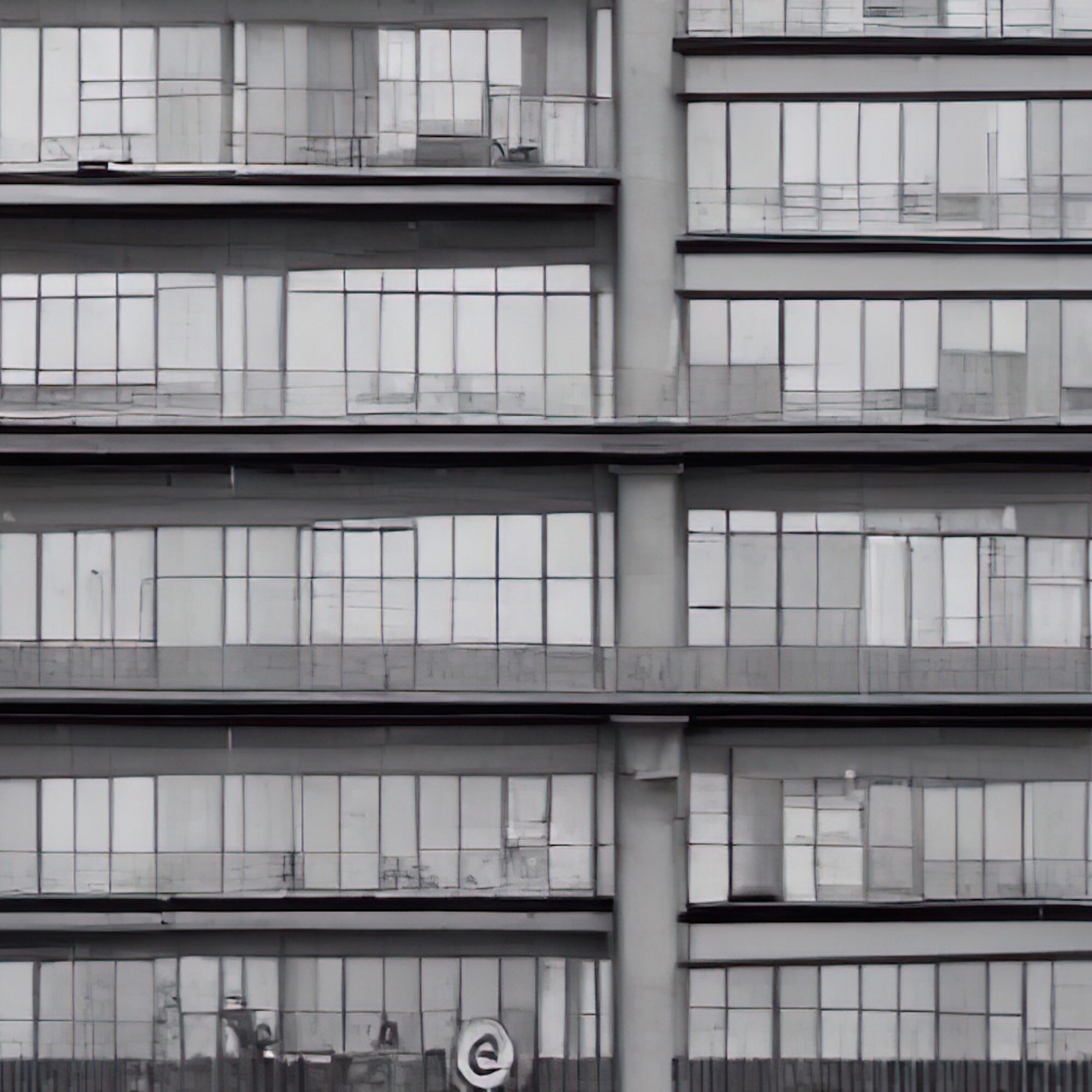 Printable Brutalism Architecture Building Artwork | Minimal Art Print ...
