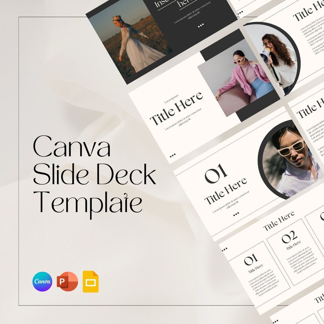 Canva Slide Deck Template - Etsy
