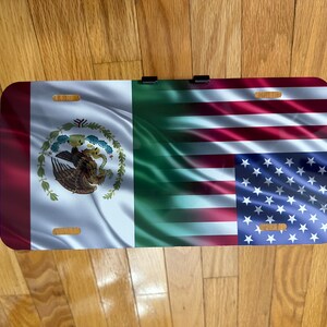 Mexican American Decorative Front Car Plate - Etsy