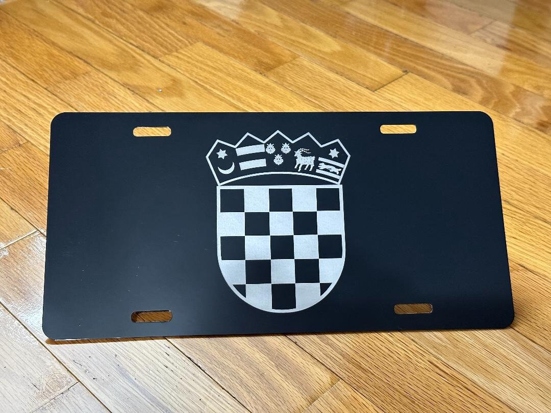 Croatian Flag Front / Decorative License Plate - Etsy