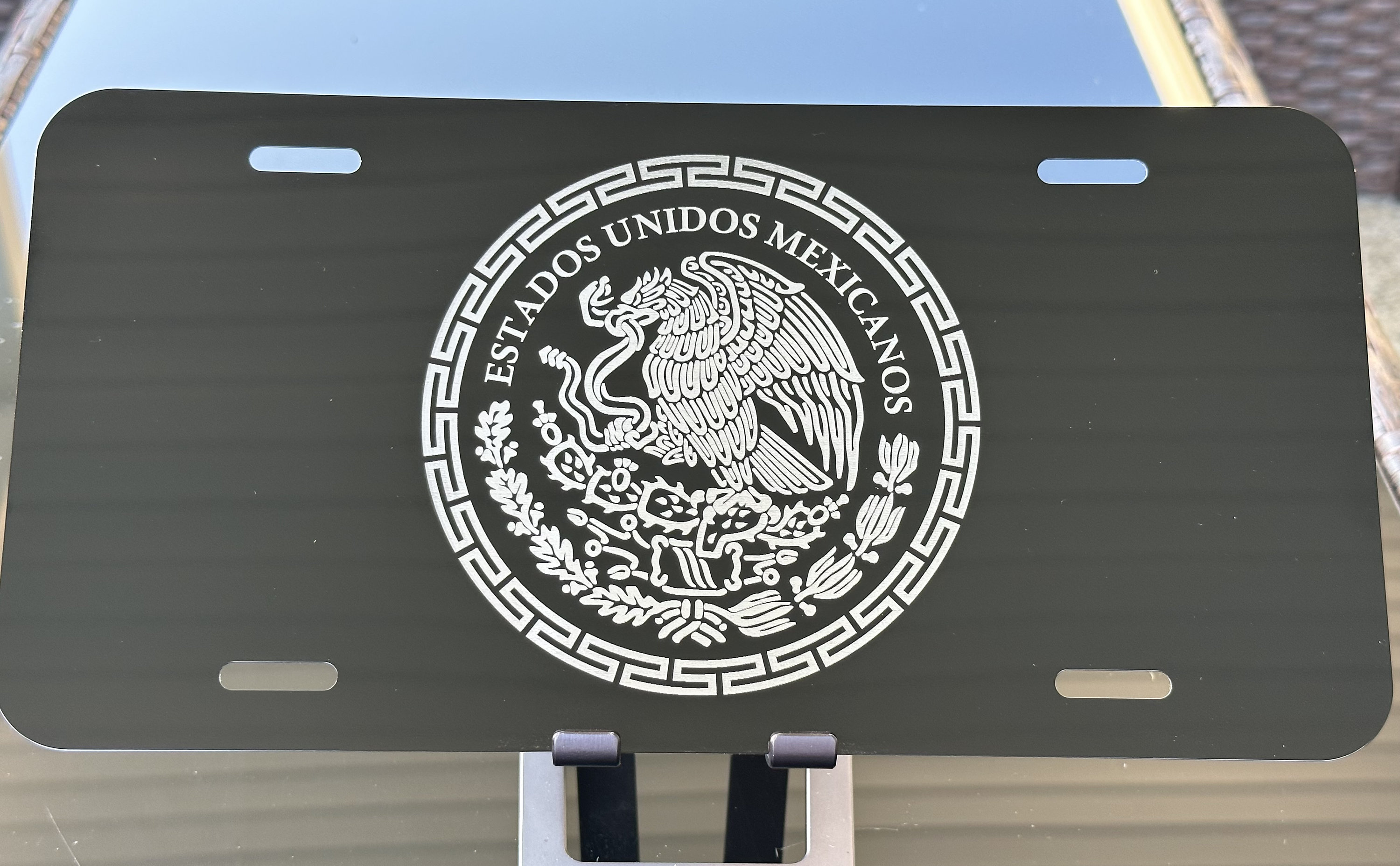 Mexican Flag Round Front/decorative License Plate - Etsy