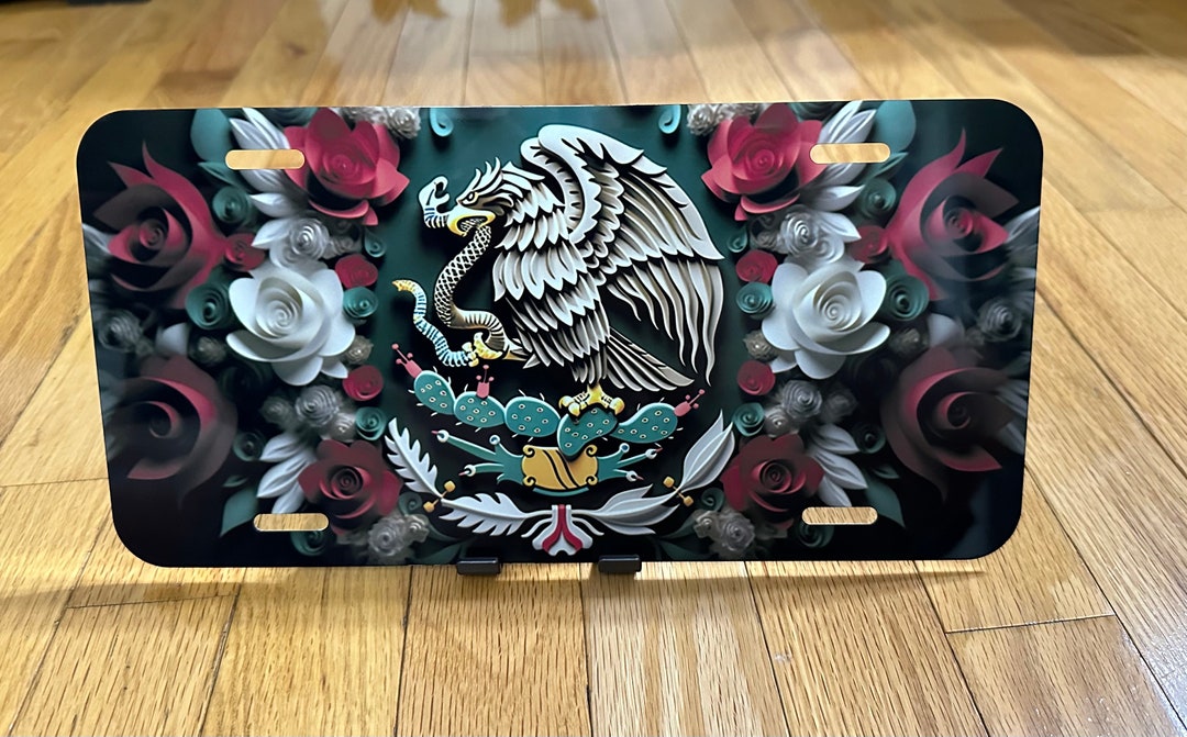 Mexican Flag Colorful Front-decorative License Plate - Etsy