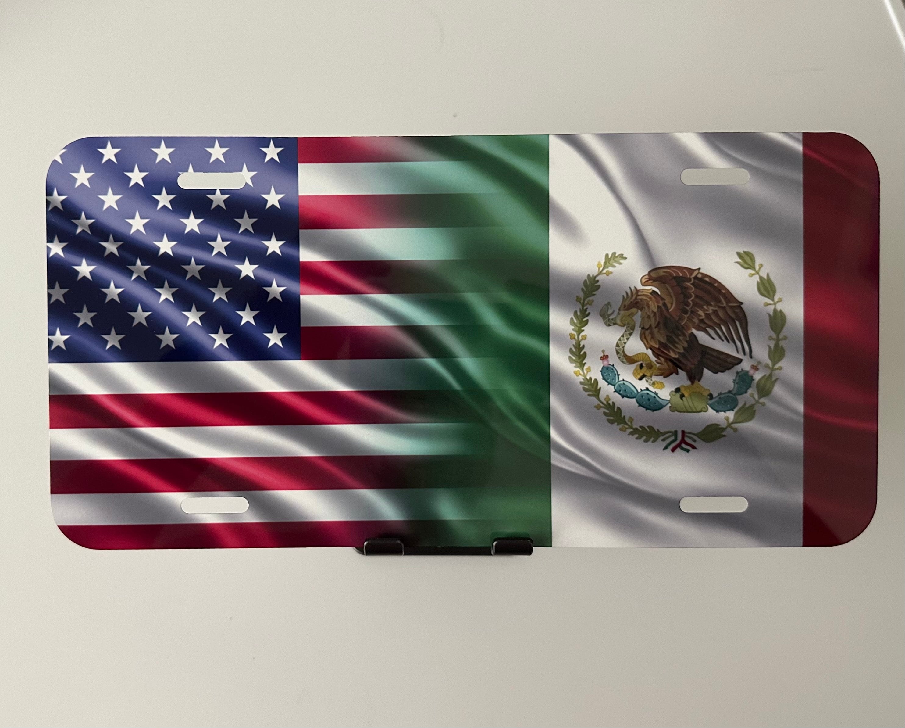 Mexican American Decorative Front Car Plate - Etsy